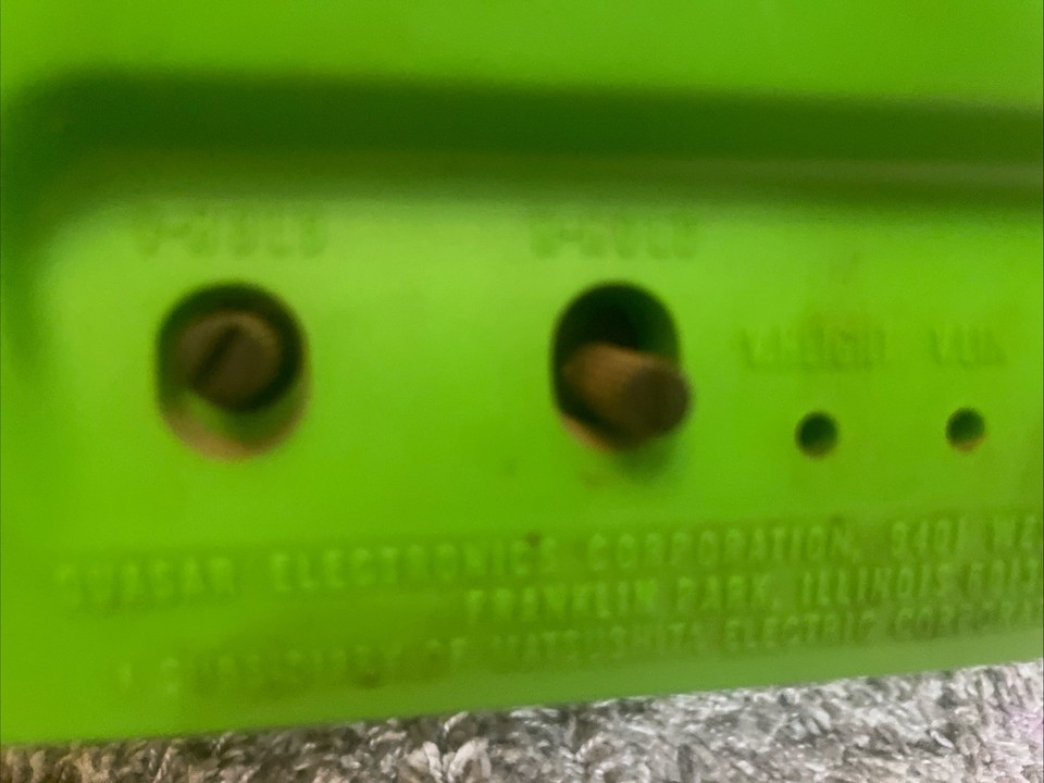 QUASAR 1970'S Japan B/W Green CONSOLE ANALOGUE TV SET, W/ANTENNA VTG ...