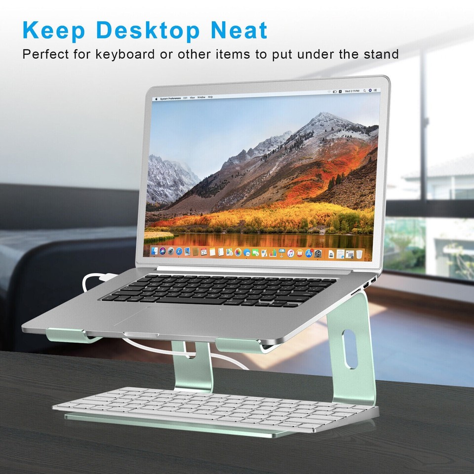 Aluminum Ergonomic Laptop Riser Computer Stand for Desk, Detachable,for ...