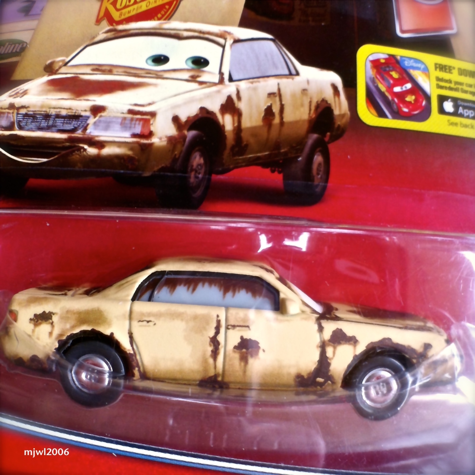 Disney PIXAR Cars DONNA PITS diecast RUST-EZE theme 2/12 rusty junker ...