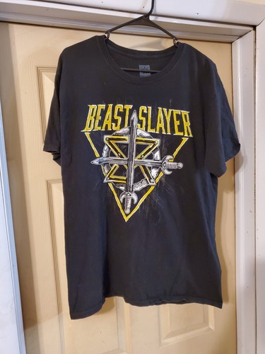 Seth Rollins - WWE Authentic- " Beast Slayer " - T-shirt - Size L | eBay