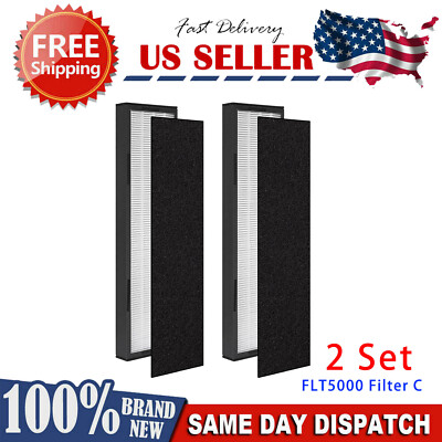 2PCS FLT5250PT Filter for Germ Guardian Filter C, FLT5000, AC5000 Air ...