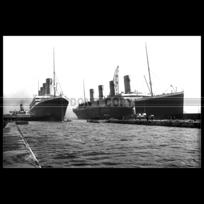 Photo B.003662 RMS OLYMPIC & TITANIC WHITE STAR LINE 1911 TENDER ...