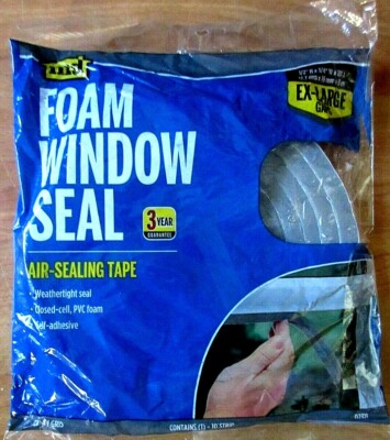 MD Foam Window Seal 1/2" x 3/4" x 10 Feet for X-Large Gaps | eBay