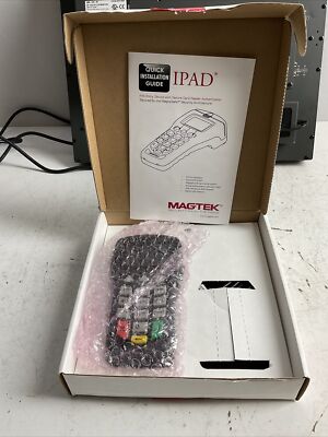 MAGTEK 1710 IPAD PIN-PAD DEVICE WITH SECURE CARD READER (new Open Box ...