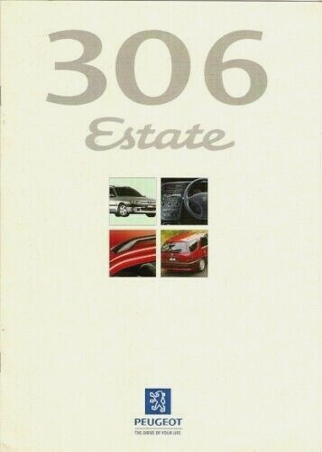Peugeot 306 Estate 1997-98 UK Market Sales Brochure L LX GLX XS DTurbo ...