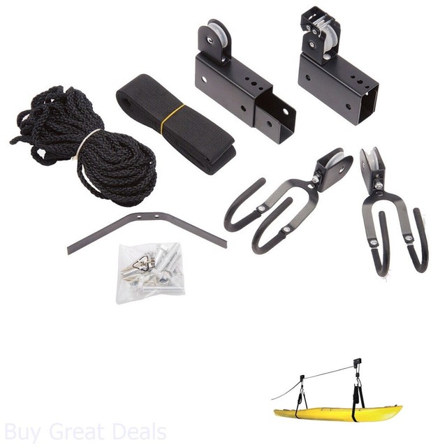 Cartman Kayak Hoist Lift Garage Storage Canoe Hoists 100pound Working ...