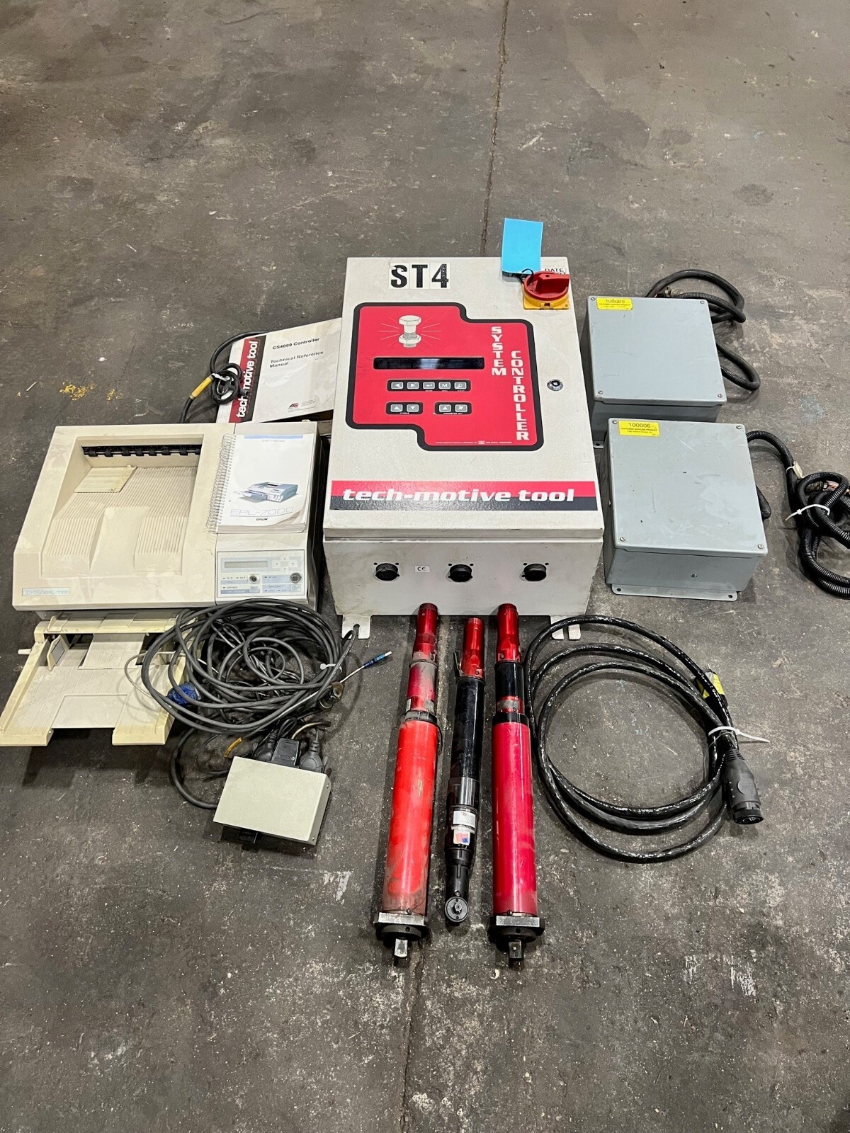 TECH MOTIVE TOOL CS4000 Torque Tool Controller with wrenches, printer ...