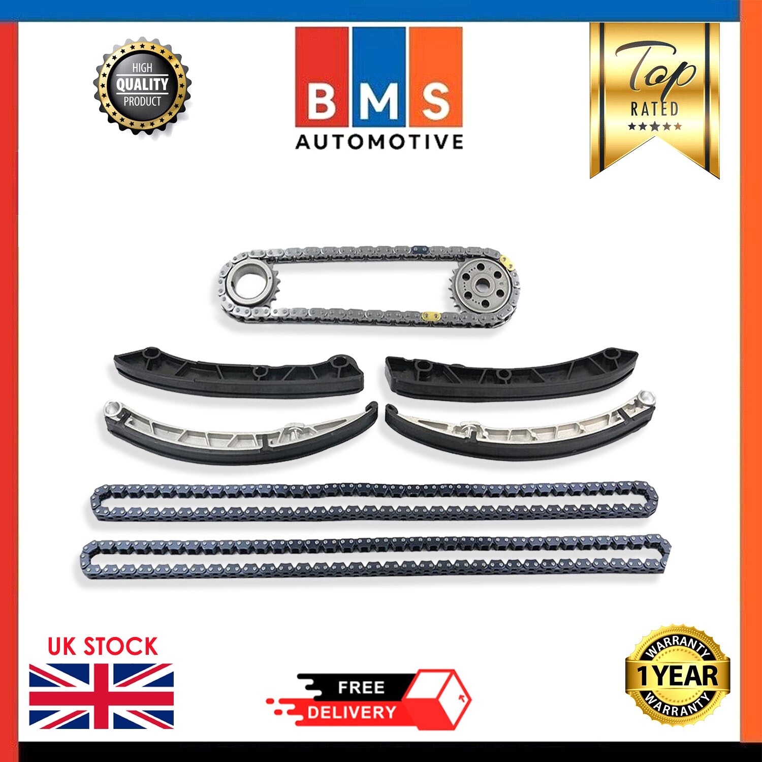 LAND ROVER 508PS TIMING CHAIN KIT 5.0 PETROL SUPERCHARGED RANGE ROVER ...