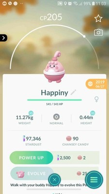 Happiny Pokémon Tr@de GO | eBay