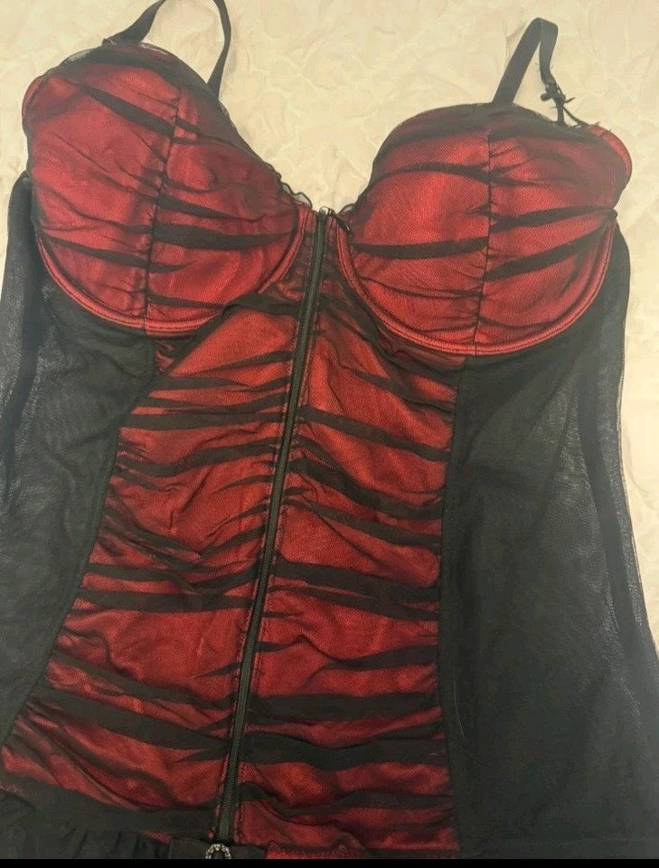 Ann Summers Regal Longline Basque Sz 18/20 | eBay UK