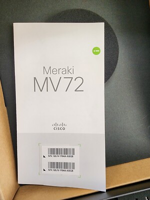 Cisco MV72 Meraki Varifocal Outdoor HD Dome Camera With 256GB Storage ...