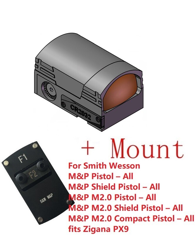 ADE RD3-009 Red Dot +Optic Mount plate for Smith Wesson SW MP 9 Shield ...