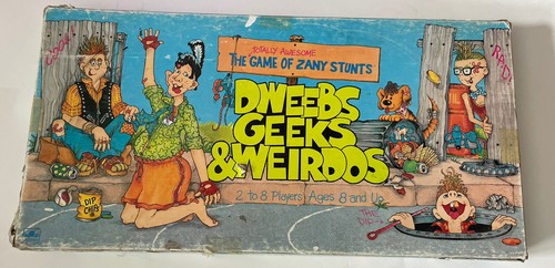 Dweebs Geeks & Weirdos VTG 1988 Golden Board Game Incomplete ...