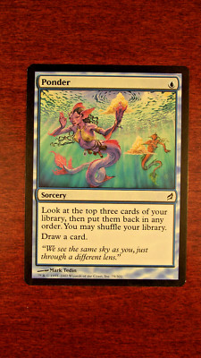 Ponder - LP Lightly Played, Lorwyn, English, MTG Magic the Gathering ...
