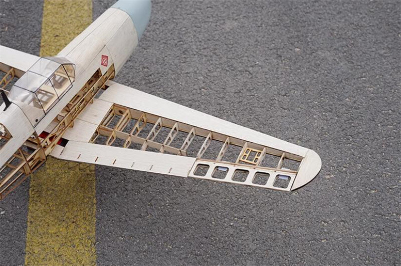 RC Model Plane BF109 Fighter Fixed Wing Kit Skin Balsa Wood Hardware ...