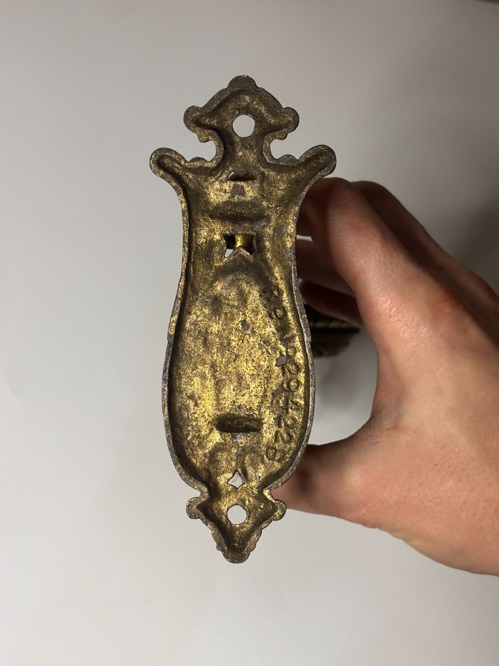 Antique Victorian Brass Wall Oil Lamp Bracket Ornate Figural RD 352785 ...