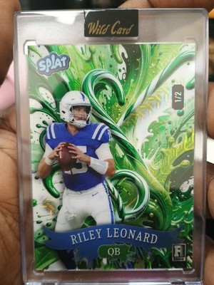 2025 Wild Card Splat Riley Leonard 5 Card Draw 1/2 #scfcca3-rl Colts | eBay