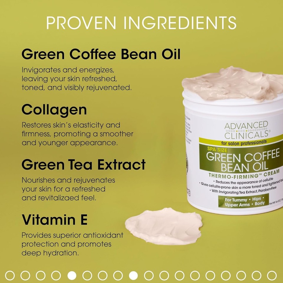 Advanced Clinicals Retinol Body Cream + Coffee Bean Oil Slim & Tighten ...
