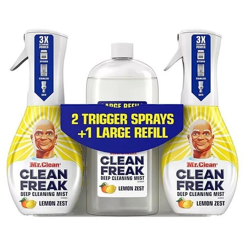 Mr. Clean Refill Bundle Clean Freak Deep Cleaning Mist Multi-Surface ...