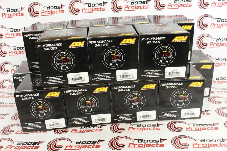 AEM X-Series Wideband Gauge 52mm O2 UEGO AFR Controller w/o Sensor 30 ...