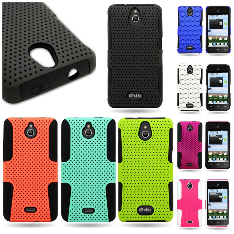Orange / Black Hybrid Case For Huawei ASCEND PLUS H881C Hard Mesh ...