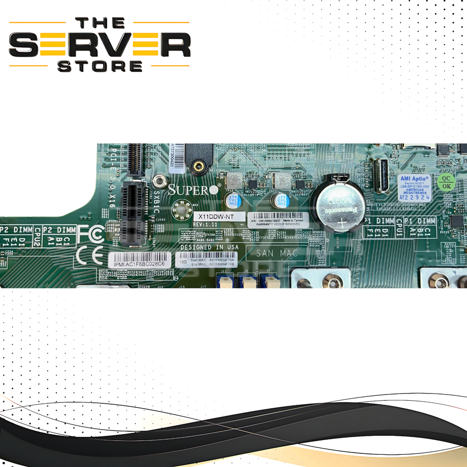 Supermicro Motherboard Dual LGA3647 Wide I/O GPU Support X11DDW-NT | eBay