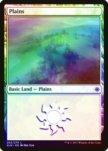 Plains (263) FOIL Ixalan PLD Basic Land MAGIC THE GATHERING MTG CARD ...