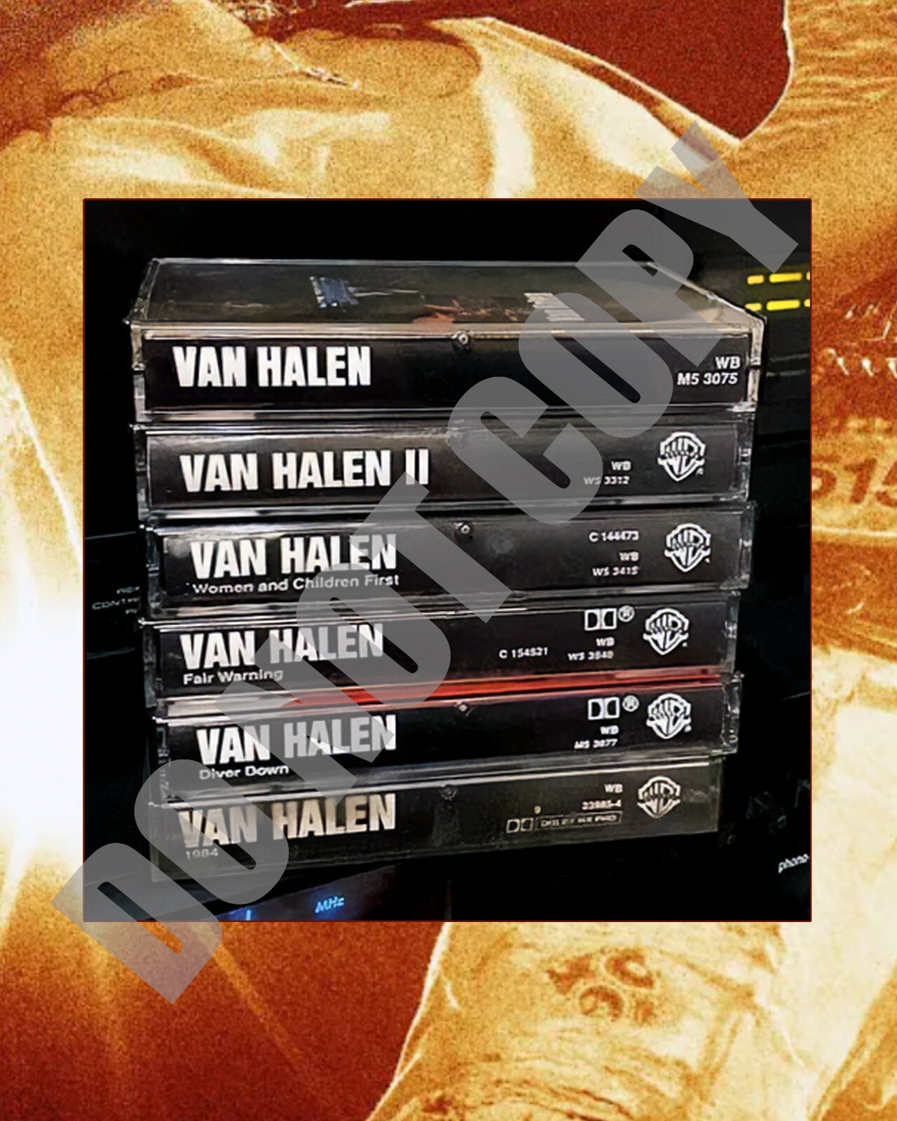 Van Halen Album Cassettes Cases Collage 8x10 Photo | eBay