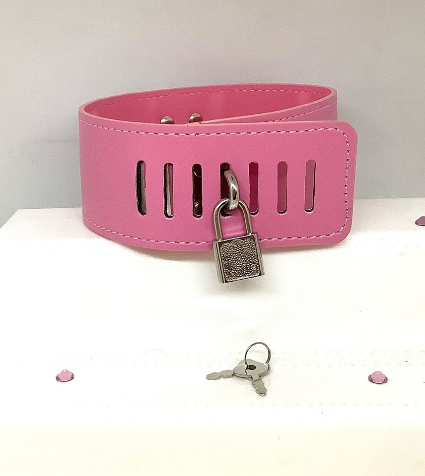 Bdsm lockackle neck collar leash set Slave sub choker bondage choker ...