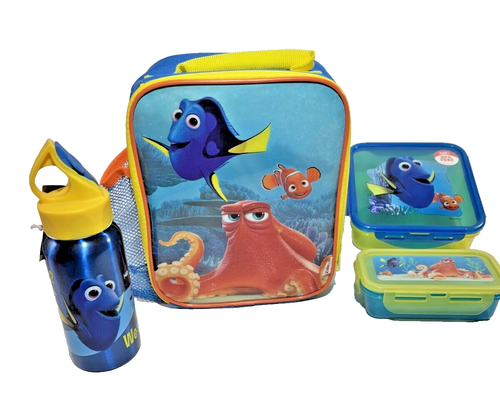 DISNEY FINDING NEMO - KIDS LUNCH BAG SET - 4 PCE | eBay