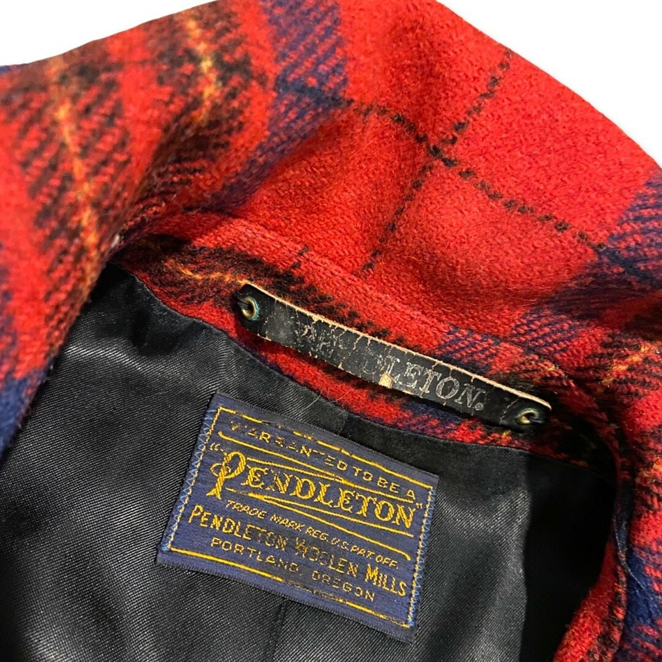 Vintage Pendleton Bomber Jacket Thinsulate Lined Mens Size XLRed Plaid | eBay