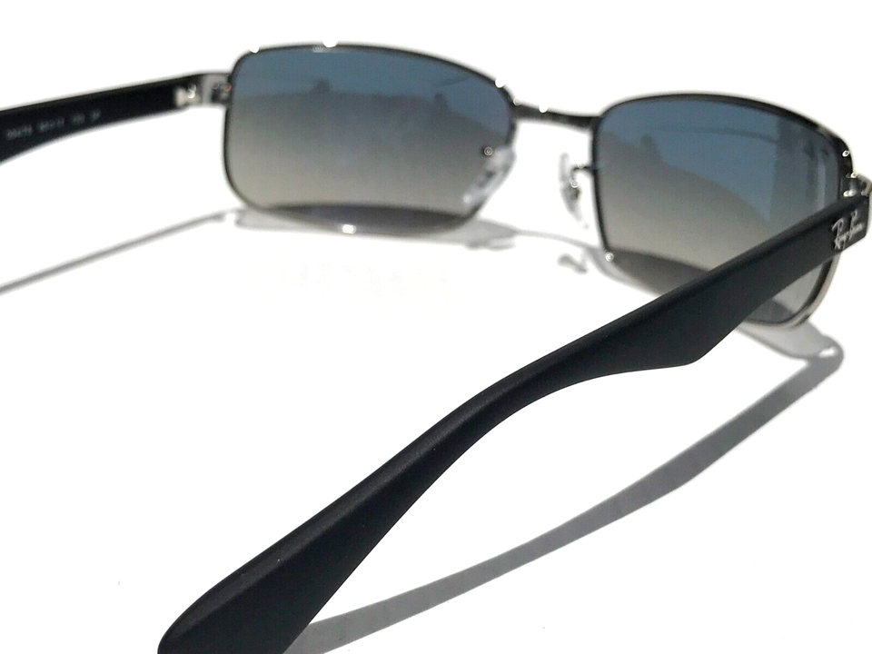 NEW Ray Ban Gunmetal UV PROTECTIVE Gradient Blue Grey Lens Sunglass ...