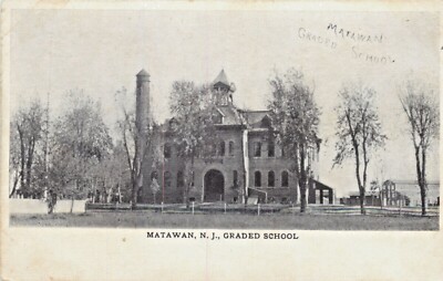 A View Of The Graded School, Matawan, New Jersey NJ 1907 | eBay