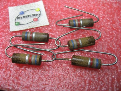 Resistor 1W 6K8 6.8K 6800 Ohm 10% Carbon Composition Vintage - NOS Qty ...