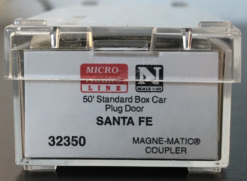 Micro-Trains N scale Santa Fe 50’ Boxcar, #32350, Rd #6572. NIB | eBay