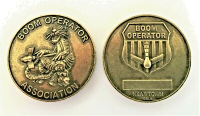 USAF Air Force Boom Operator Bronze Challenge Coin KC-135 KC-130 KC-46 ...