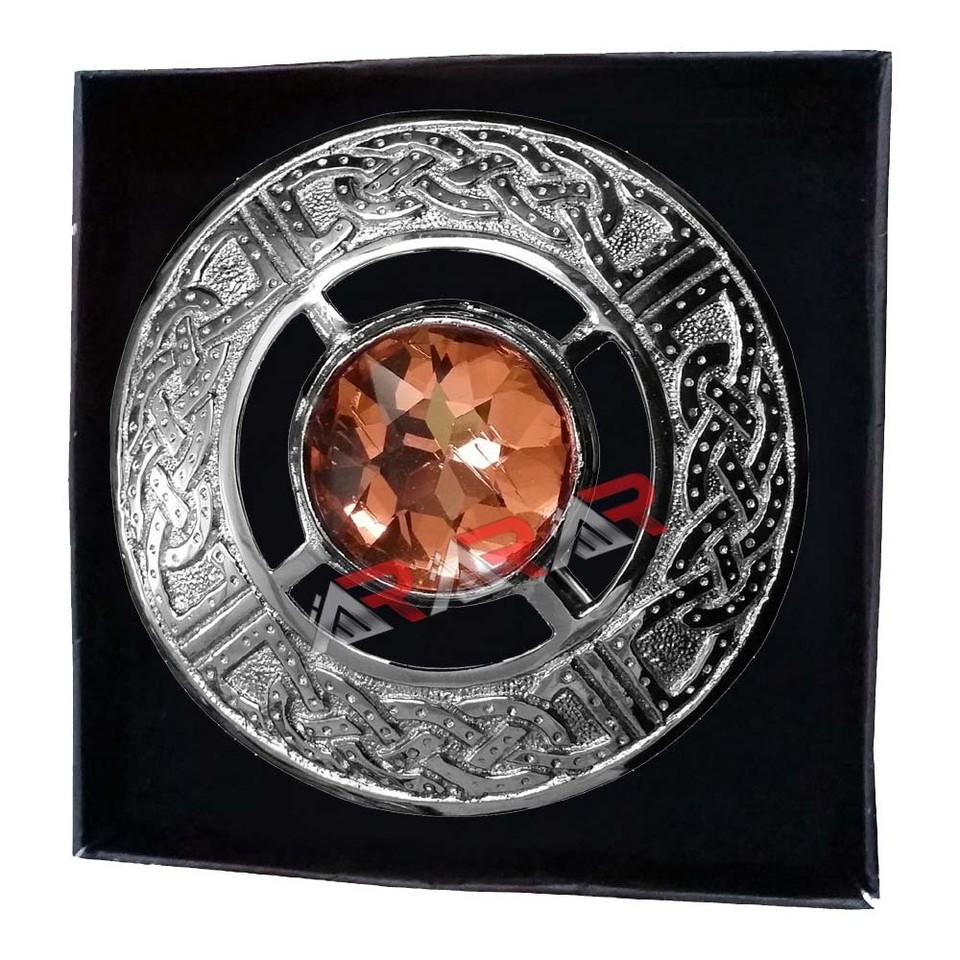 Scottish Kilt Fly Plaid Brooch Various Chrome Highland Pin Brooches ...