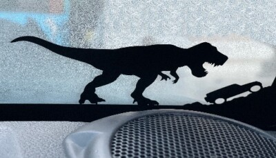 T Rex fits Jeep Decal T-Rex Corner Tyrannosaurus Rex Vinyl sticker Jeep ...