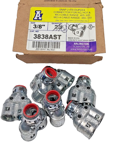 Box of 23 Arlington 3838AST Snap 2 IT® Duplex Connector | eBay