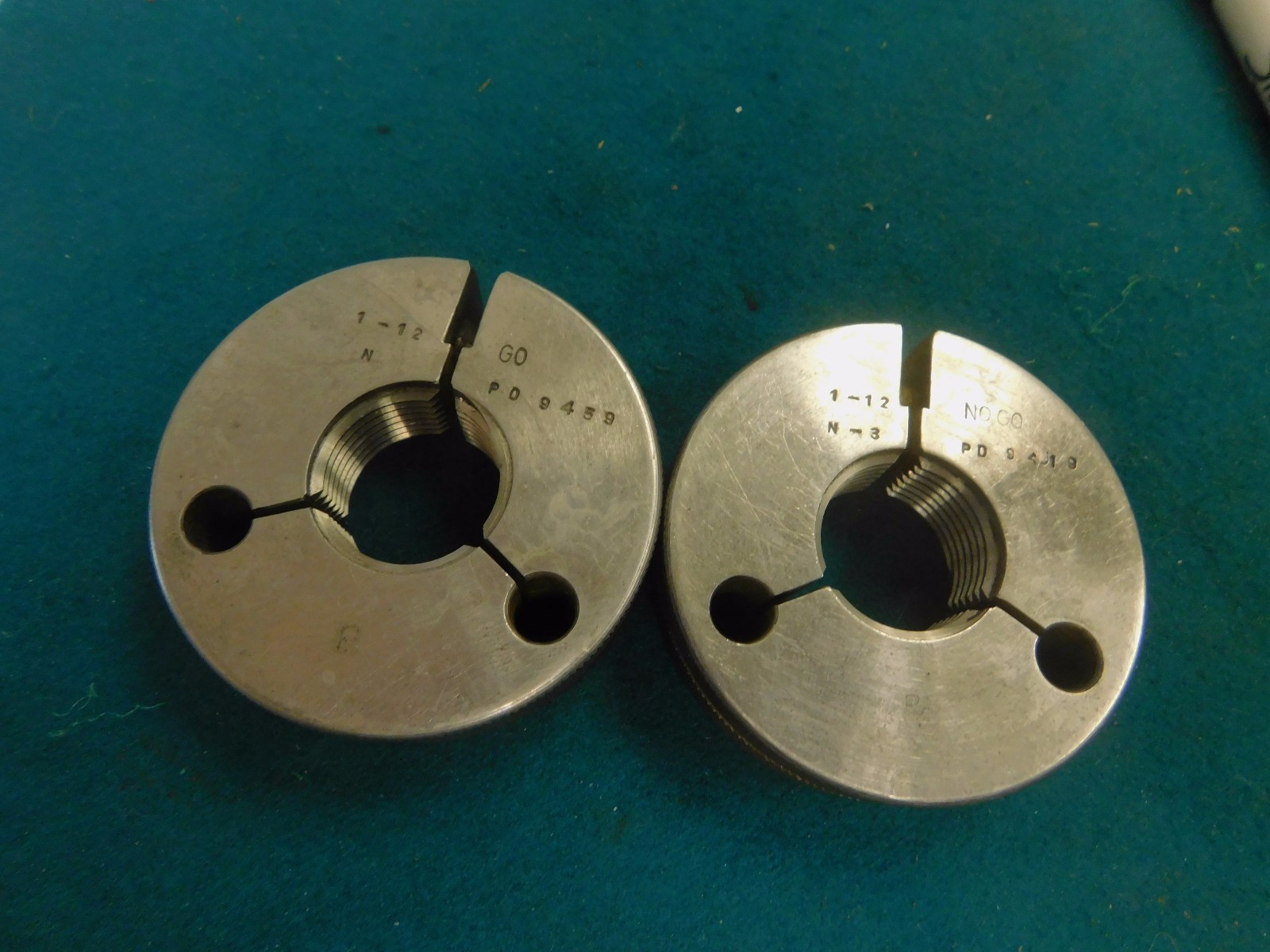 Greenfield Go No Go Thread Ring Gage Set 1.0" -12 N-3 | eBay
