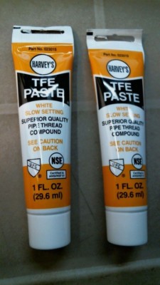 WM Harvey 023015 Pipe Thread Compound TFE Paste, 1 oz, White, 2 Per ...