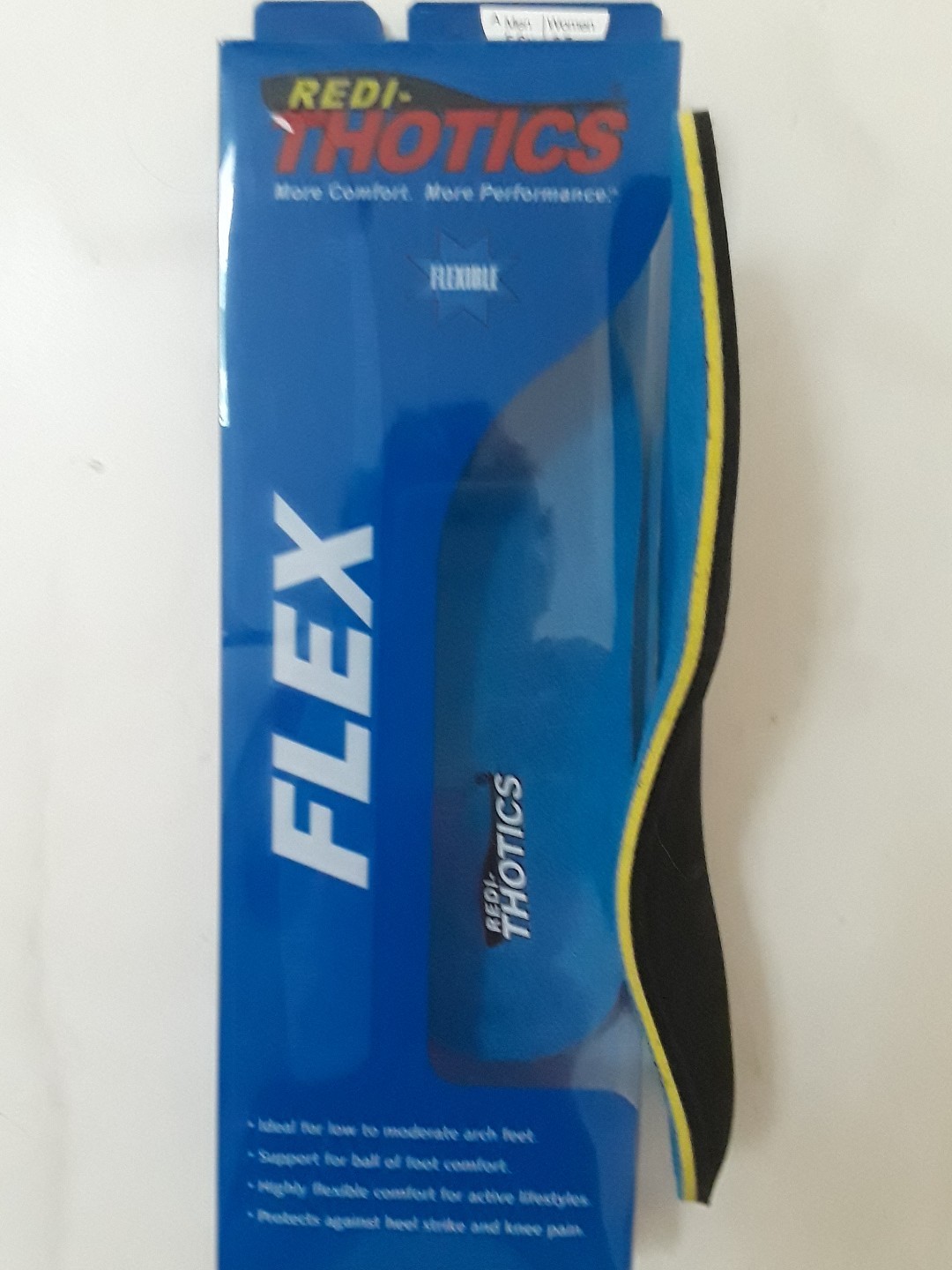 Redi-Thotics Flex Insoles Inserts Arch Support Orthotics Medical Grade ...