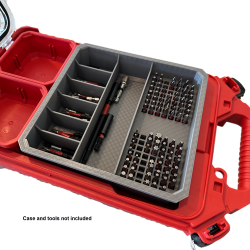 Impact bit holder insert for Milwaukee PACKOUT Low Profile Organizers ...