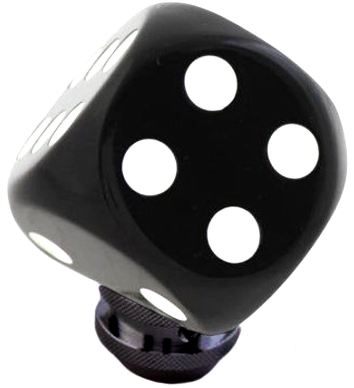 Pilot Auto Dice Shift Knob/Black Metal/Fits Manual/Lucky/Shifter 5/16 ...