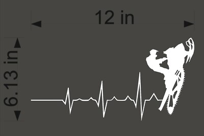 Snowmobile Heartbeat 12" Vinyl Decal sticker SKI-DOO ARCTIC CAT YAMAHA ...