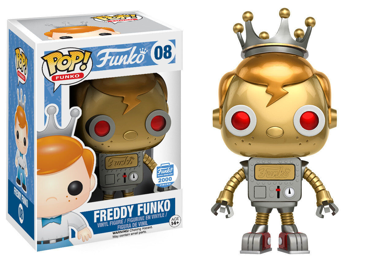 Funko Pop! Vinyl: Funko - Freddy Funko (Robot) - Funko (Exclusive) #8 ...