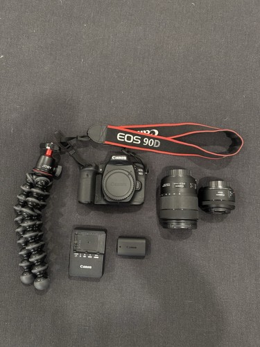 Canon EOS 90D DSLR Camera Bundle With 18-135mm and 50mm Lenses | eBay
