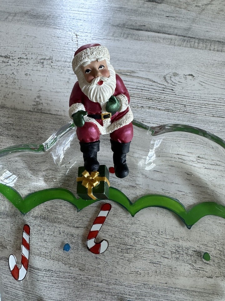 GORHAM Winter Follies w/ removable Santa CHRISTMAS 8'X10"' Candy Dish ...