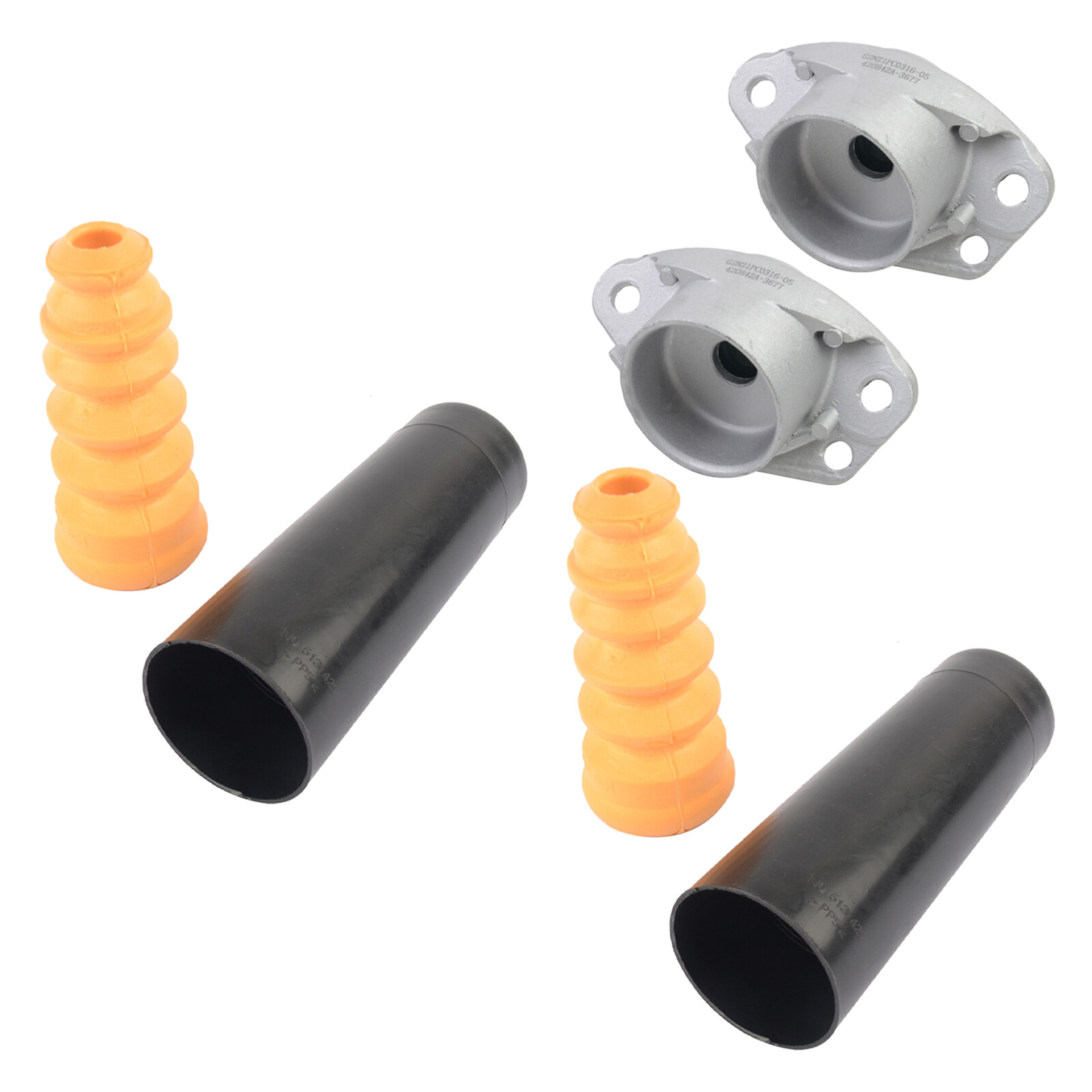 Rear Shock Absorber Mountings Dust Cover Kit For VW Golf 4 Polo 9N ...