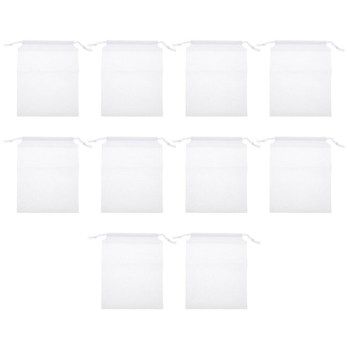 Fishing Net Bag 10pcs Drawstring Nonwoven Fabric Bait Sack White | eBay